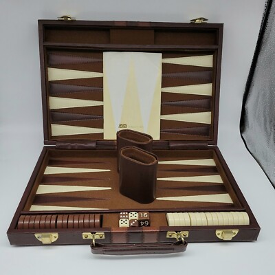 Vintage Backgammon Set - ARIES of Beverly Hills Travel Case | eBay