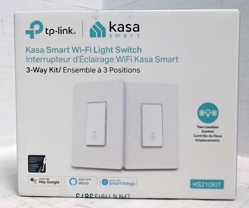 NEW OPEN BOX TP-Link Smart Wi-Fi Light Switch 3-Way Lighting HS210 KIT ...