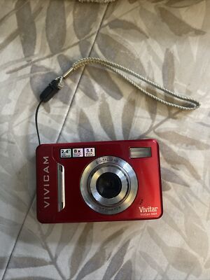 Vivitar Digital Camera Vivicam Digicam 5024 5.1MP Red Tested AS IS | eBay