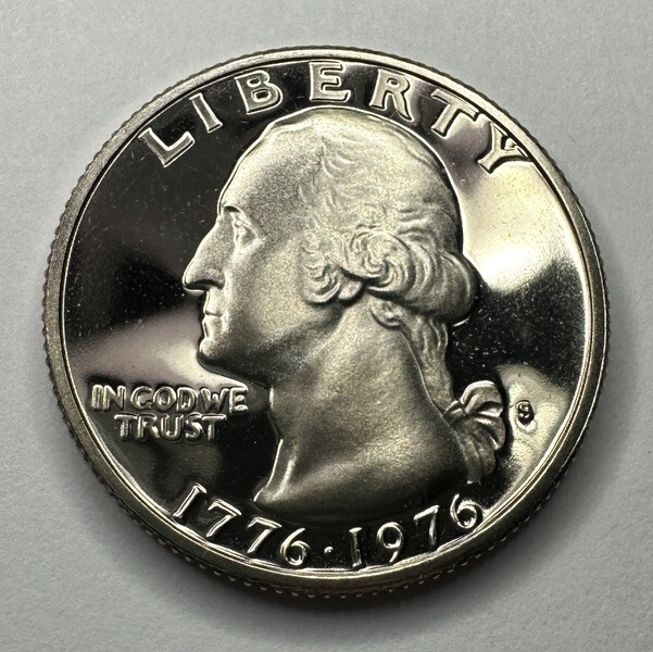 1976-S Bi-Centennial Washington Quarter 25Cent Clad PROOF Coin from US ...