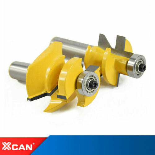 2pcs Joint Cutter Router Bit V Shape Groove & Matched Tongue Kit 1/2 ...