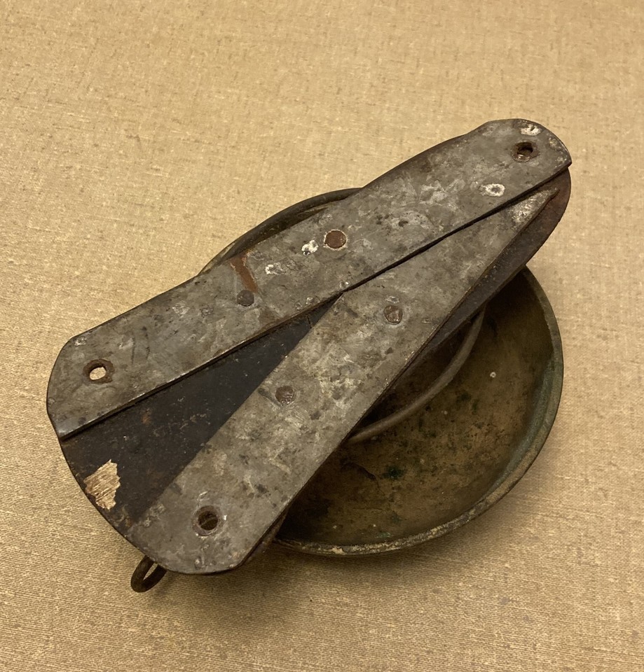 Antique Victorian Iron & Brass Pull String Bell Hotel Servant Call Door ...