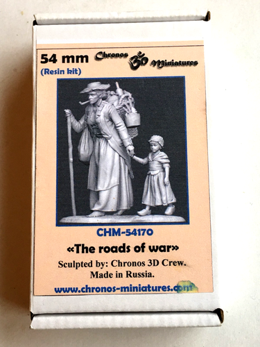 1 x CHRONOS MINIATURES. THE ROADS of WAR - WOMEN & CHILD 54mm RESIN ...