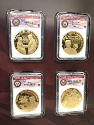 American Mint Donald Trump Commemorative Coin Proof Archival Collection ...