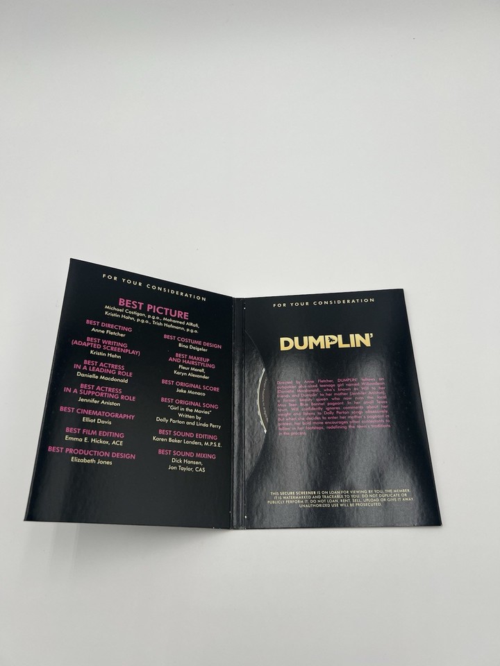 DUMPLIN' Netflix DVD - For Your Consideration- Jennifer Aniston ...