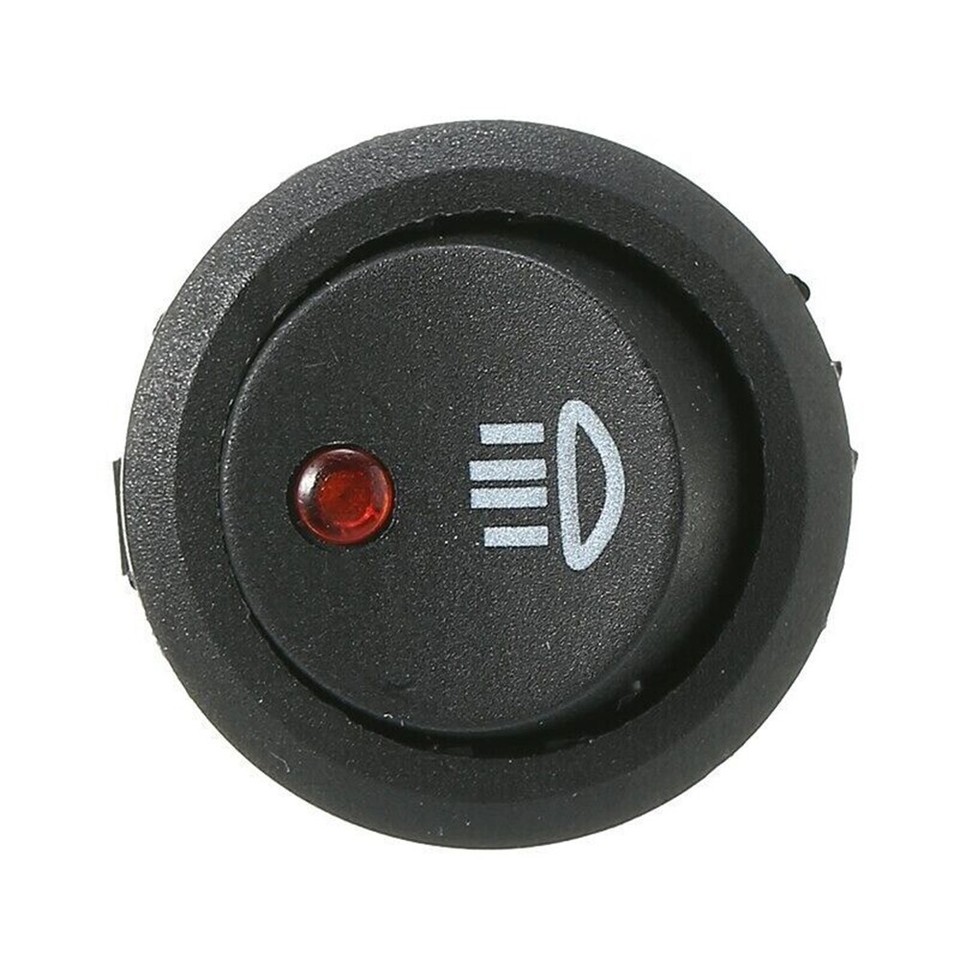1PC 23mm Round 12V Led Fog Light Lamp Symbol On/Off Rocker Switch Car ...