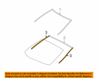 75535-33010 Toyota Moulding, windshield, outside rh 7553533010, New ...