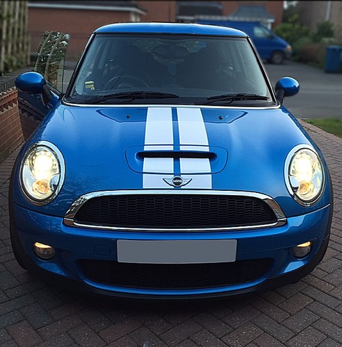 Mini Cooper S R56 8 Piece Vinyl Stripes Bonnet Kit Pre-cut to Size and ...