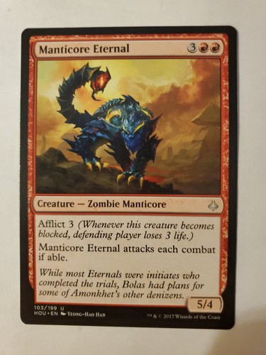 MTG Magic The Gathering Card Manticore Eternal Creature Zombie ...