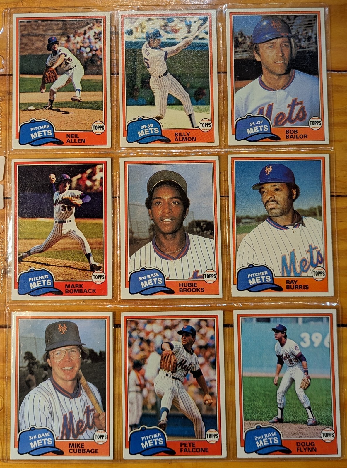 Vintage 1981 Topps New York Mets 34 cards team set lot, team card ...