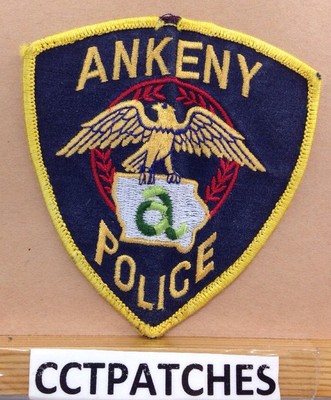 ANKENY, IOWA POLICE SHOULDER PATCH IA 2 | eBay