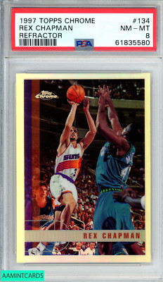 1997 TOPPS CHROME REX CHAPMAN #134 REFRACTOR PHOENIX SUNS PSA 8 NM-MT | eBay