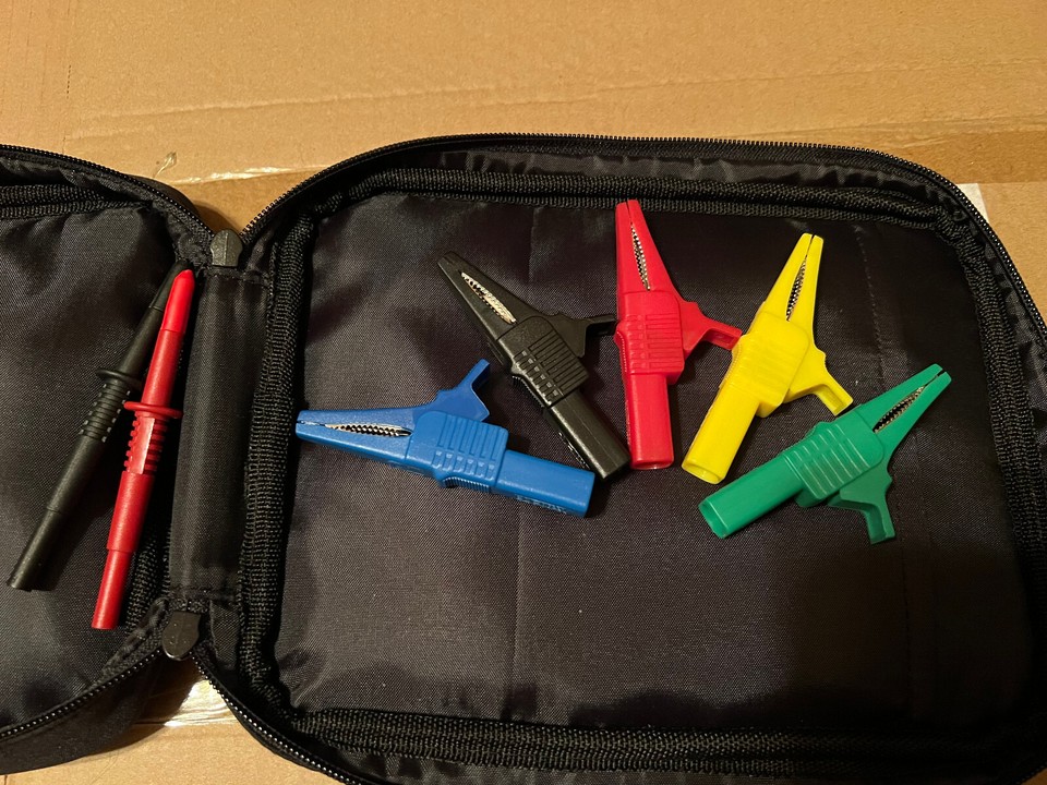 SNAP ON SNAPON SCOPE MULTIMETER PROBE TEST LEADS ALIGATOR CLIPS SET ...