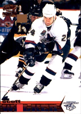 1998-99 Pacific Paramount COPPER #129 Scott Walker VANCOUVER CANUCKS ...