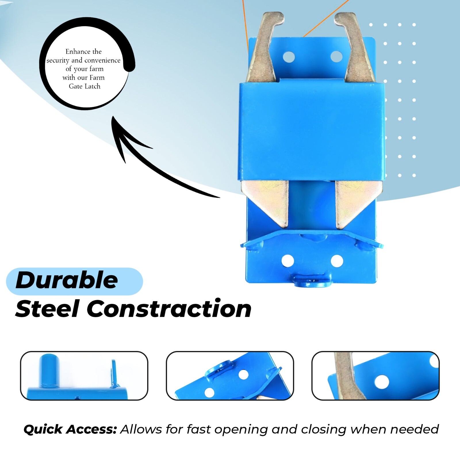 Big Blue Lockable SpeeCo 2-Way Gate Latch S16100100 Replacement Model ...