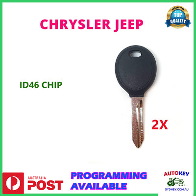 JEEP CHRYSLER TRANSPONDER CHIP KEYS - CHIP ID46 KEYWAY CY24 | eBay ...
