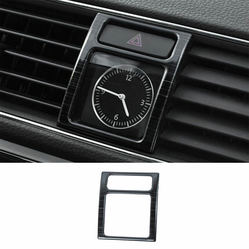 For VW Passat B7 2011 2012-2015 Black Titanium Central Console Clock ...