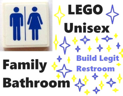 LEGO Bathroom Sign UNISEX Boy Girl Restroom Diner School Park Light ...