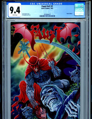 Faust Issue #1 CGC 9.4 Tim Vigil Rebel Edition 1991 Amricons K5 | eBay