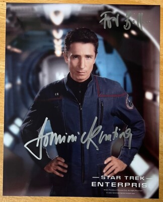 Autographed Dominic Keating Photo Star Trek Enterprise Lt. Malcolm Reed ...