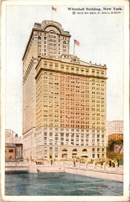 Vintage New York City Postcard - 1912 Whitehall Building | eBay