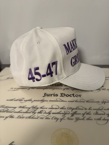 NEW Release RARE PURPLE MAGA Cap 45-47 Authentic Easter Trump 2025 Cali ...