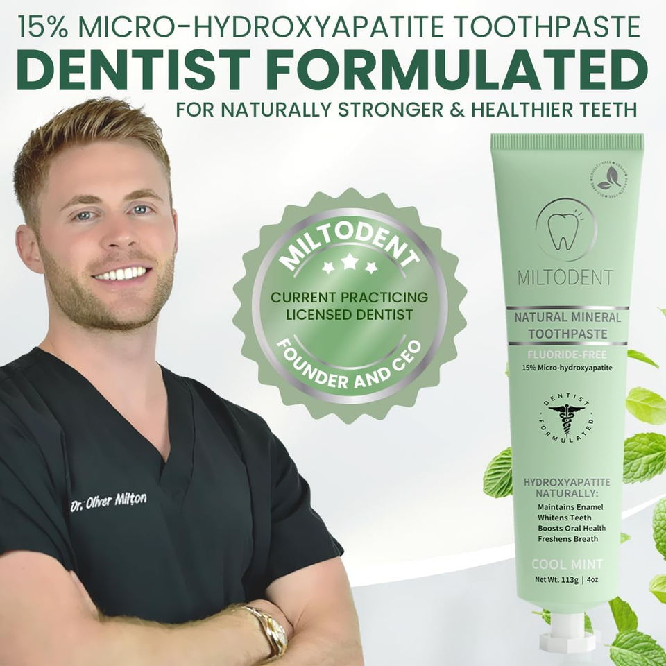 Premium Hydroxyapatite Toothpaste – 15% Micro-Hydroxyapatite | Fluoride ...