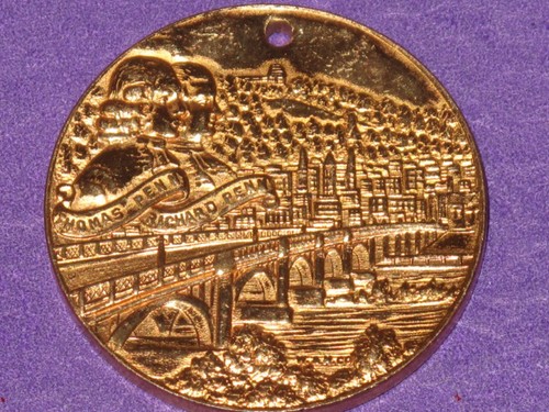 1890 Whitehead & Hoag Co. Thomas Richard Penn Gold Coin | eBay