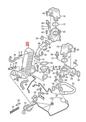 Genuine AUDI A8 S8 quattro 4HC 4HL Cooler For Exhaust Recuperation ...