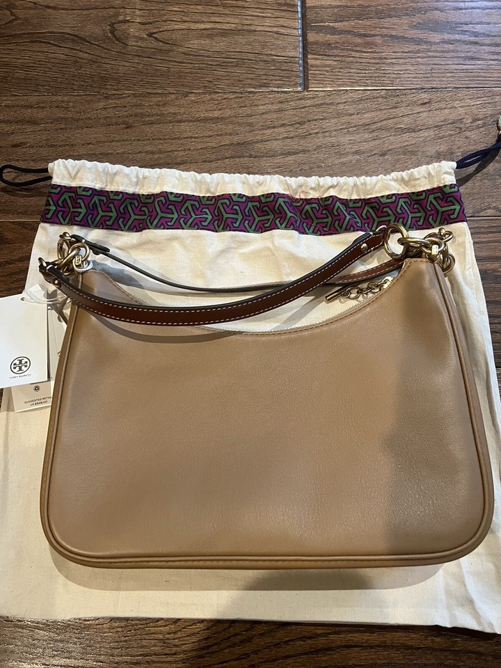 Beautiful! Tory Burch 151 Mercer Leather Crescent Zip Shoulder Bag ...