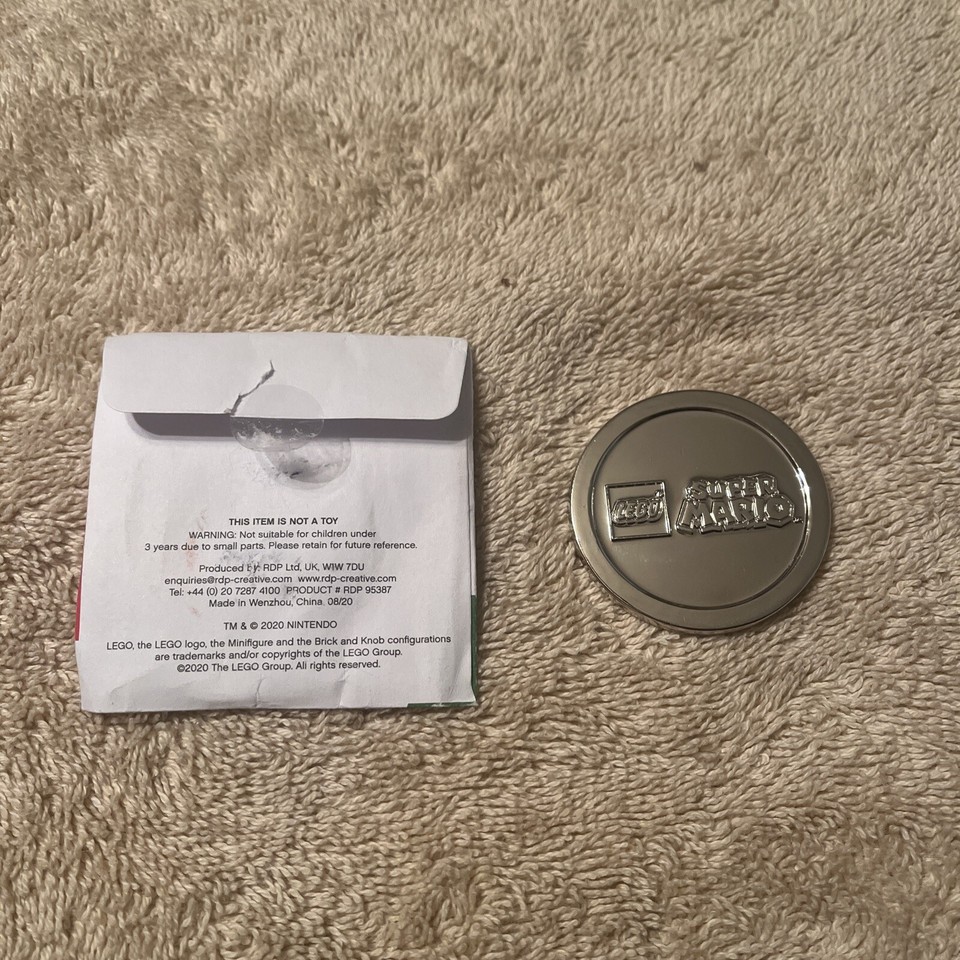 Lego - Silver Super Mario Coin - Limited Edition - Super Nice - New | eBay