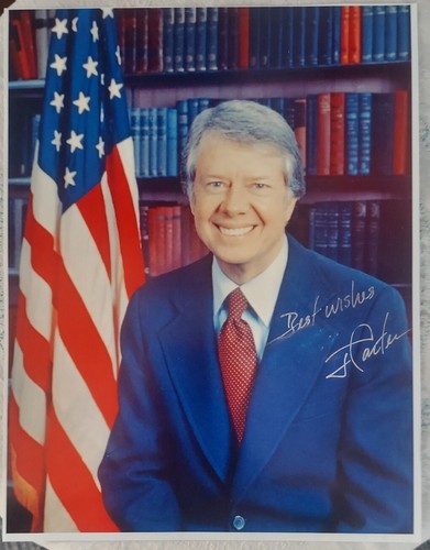 Jimmy Carter Signed 8x10 Photo Autographed POTUS Signature Best Wishes ...
