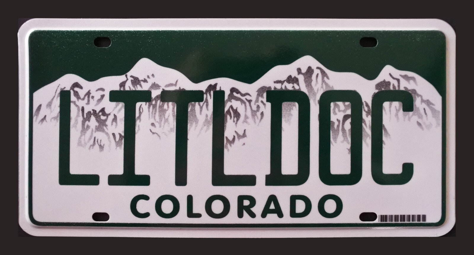 COLORADO VANITY AUTO LICENSE PLATE " LITLDOC " LITTLE DOC BABY DOCTOR ...