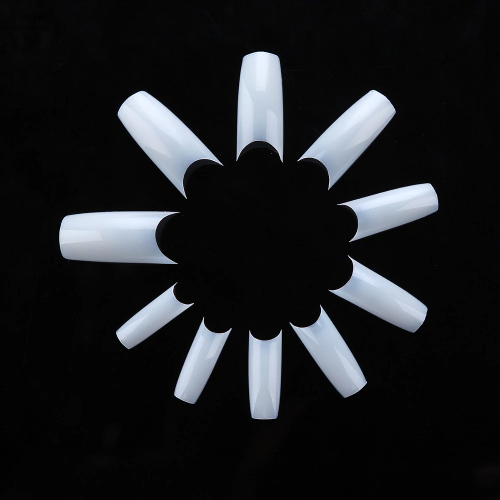 500 Tia's Beauty USA tapered well-Less nail tips Natural or clear ...