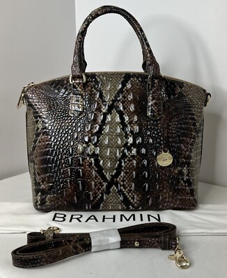 NWT Brahmin Duxbury Satchel Melbourne Leather Medium Purse Handbag | eBay