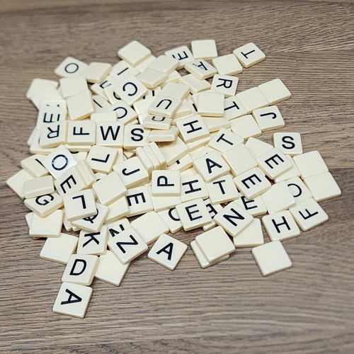 144 Replacement Scrabble Plastic Tile Letters Only Board Game Pieces ...