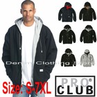 Pro Club Reversible Full Zip Up Heavyweight Thick Jacket Sweatshirts ...