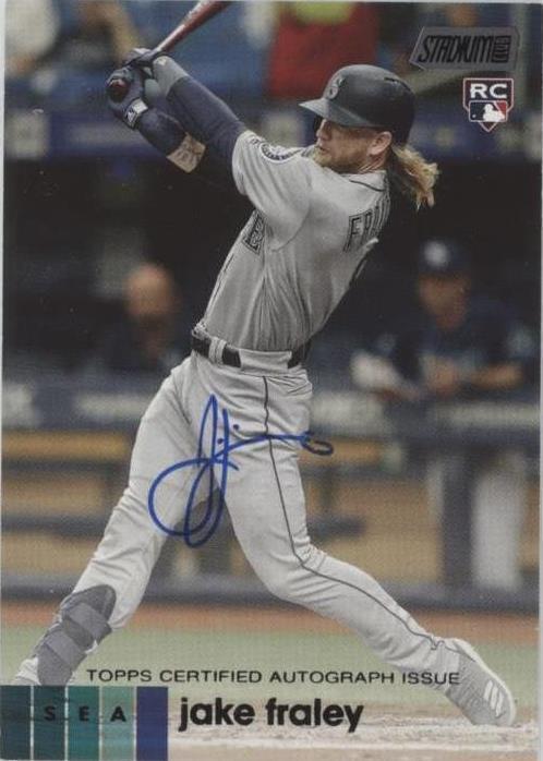 2020 Topps Stadium Club - Autographs Jake Fraley #AJFR Black /25 (AU ...