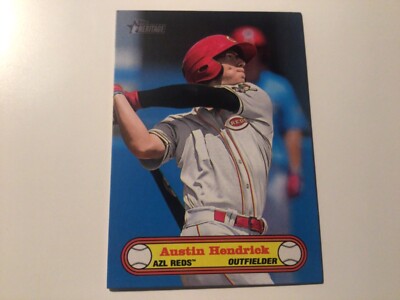 2021 Topps Heritage Minor League Austin Hendrick Baseball Poster card ...