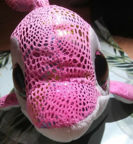 TY Sparkles Plush Pink Dolphin Glittery And Sparkly 21" Stuffed Animal ...