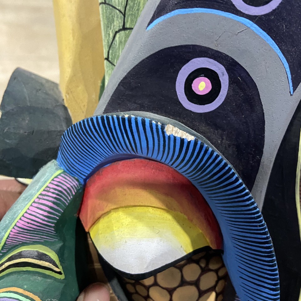 Boruca Warrior Mask Hand Carved Indigenous Art From Costa Rica Balsa ...