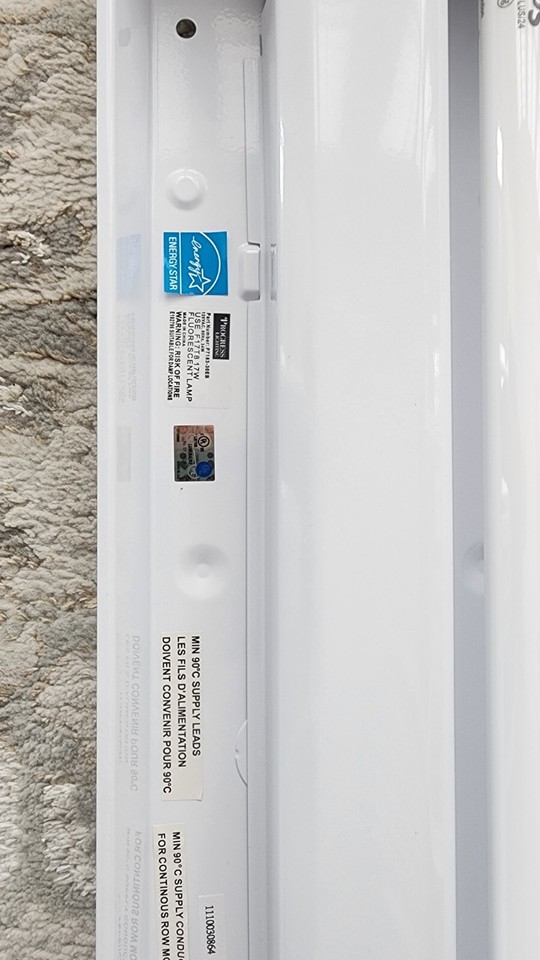 Progress Lighting White Two-Light, 2 ft Modular Fluorescent, Model ...