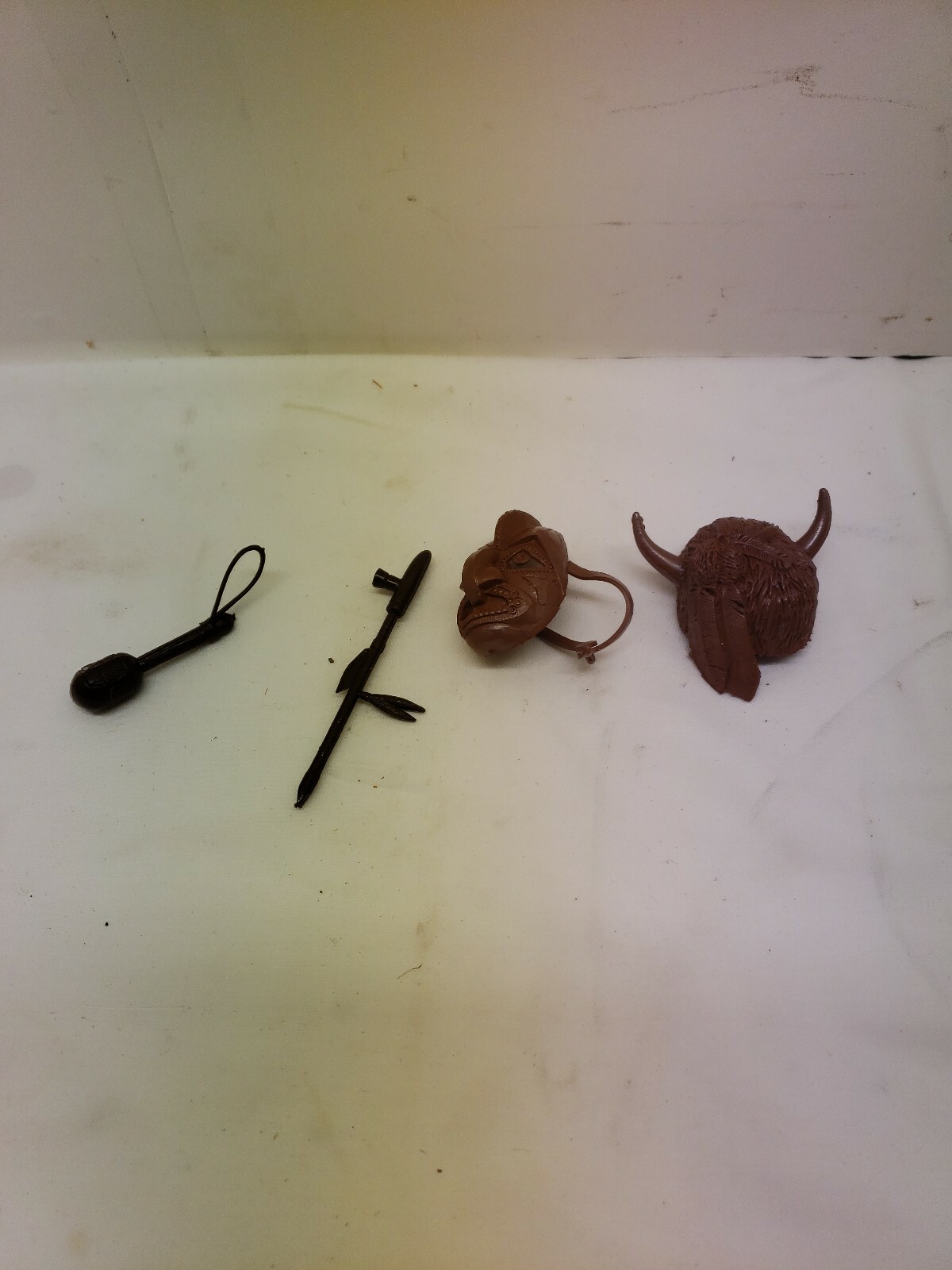 Vintage Marx Chief Cherokee Replacement Mask, Buffalo Cap, Rattle ...