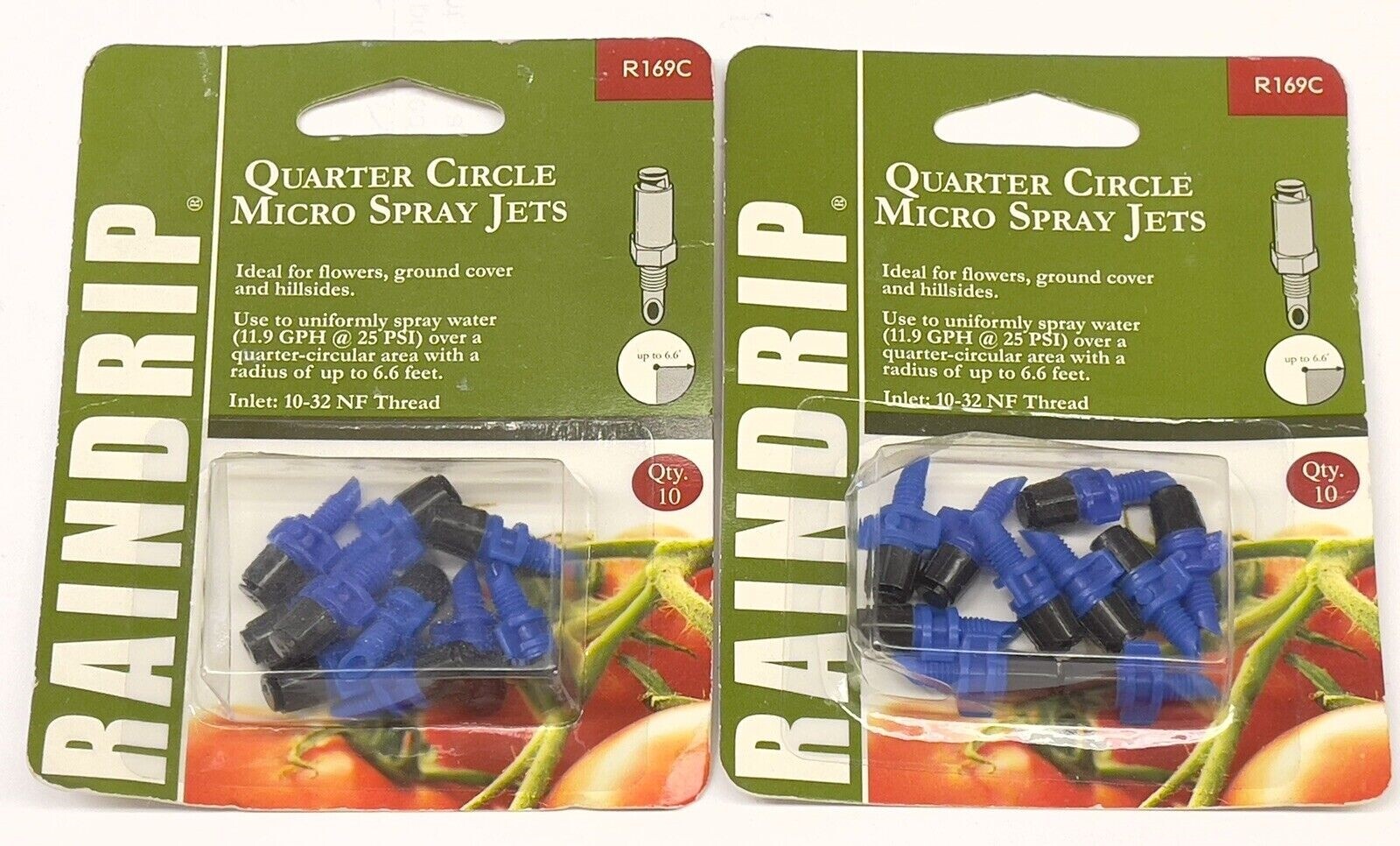 2 Raindrip Quarter Circle Micro Spray Jet R169C | eBay