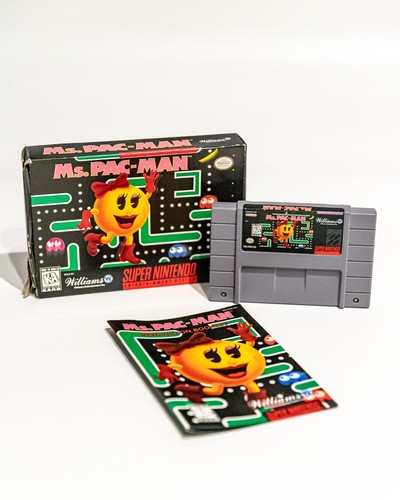 Ms. Pac-Man With Box - Super Nintendo SNES 1996 | eBay