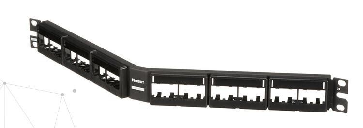 Panduit Cppl24wbly Cppla24wbly Patch Panel,Mini-Com,Rack Mt,24Port Free ...