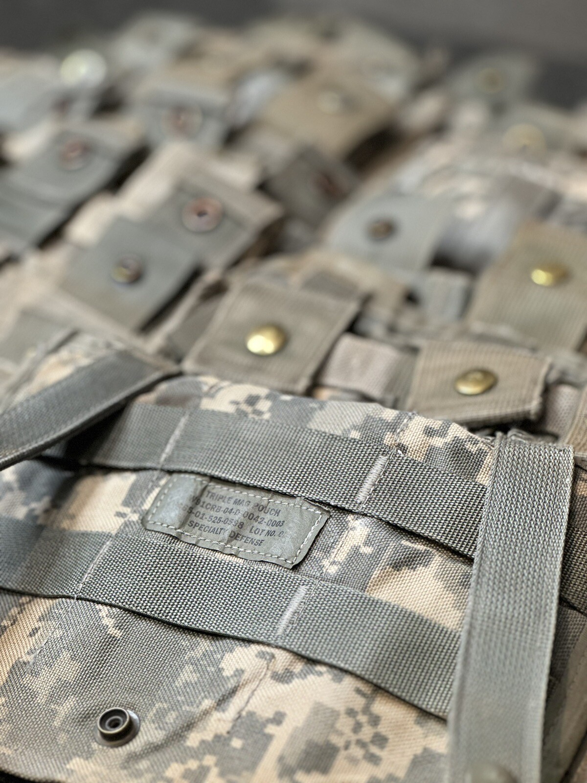8 Pack Of US Army Surplus MOLLE II Triple STANAG/M4 Magazine Pouches ...