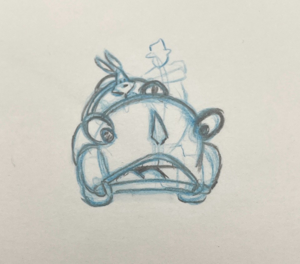 Who Framed Roger Rabbit Benny the Cab Production Drawing Animation ...