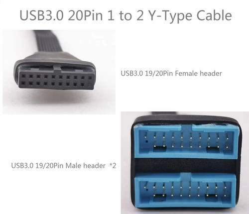 USB 3.0 Header Splitter Extension Cable,Motherboard Internal hub... | eBay