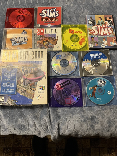 Sim City Classic Maxis Inc. 1997 Lot of 11 sims Games | eBay
